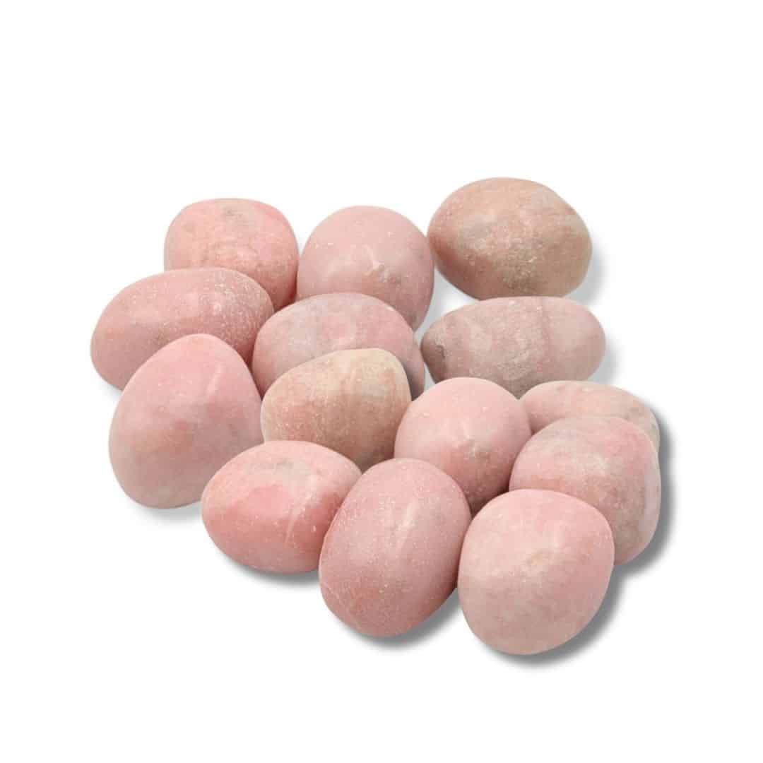 Opale rose des Andes | Vertus, bienfaits en lithothérapie | Pierre roulée