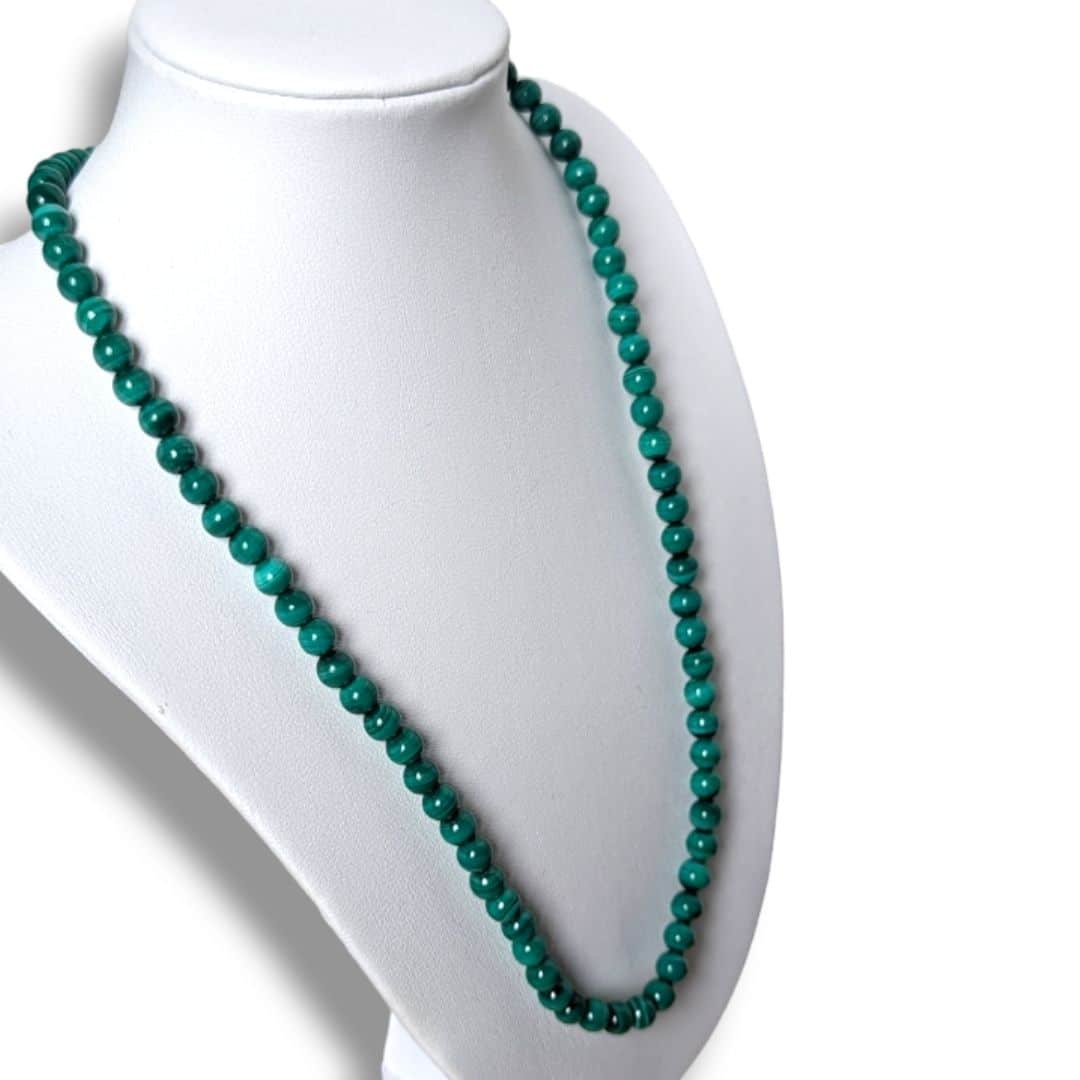Collier pierre Malachite - Garaulion