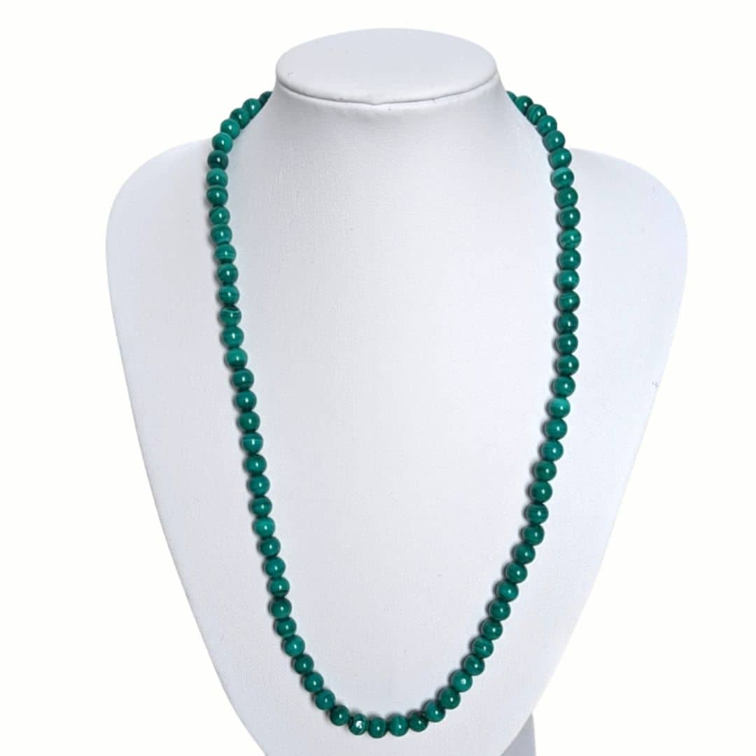 Collier pierre Malachite - Garaulion