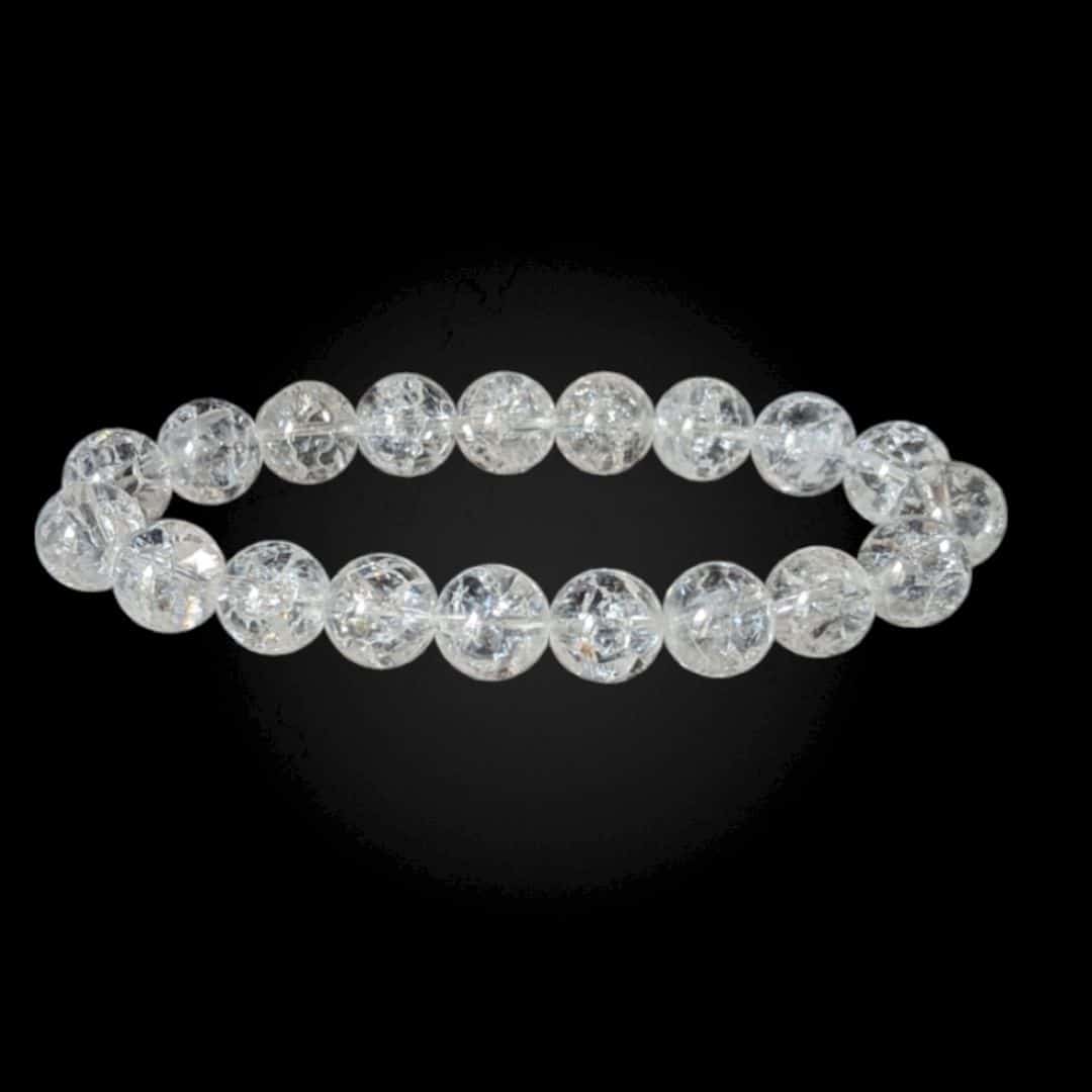 Bracelet Cristal de Roche crack 10mm | Garaulion
