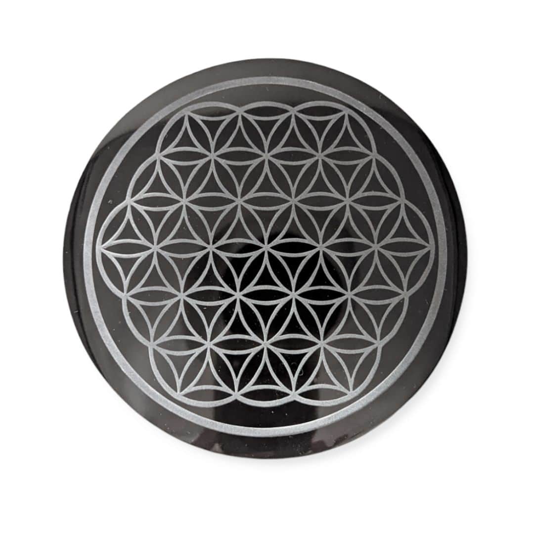 Plaque Obsidienne noire 15cm | Garaulion